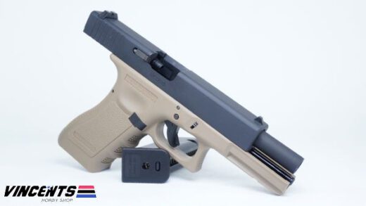 WE Glock 17 Gen 3 Tan Body with Black Slide