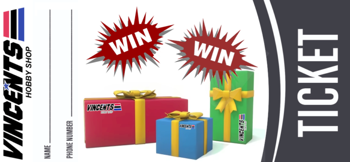 November Raffle Draw at Vincent's Hobby Shop