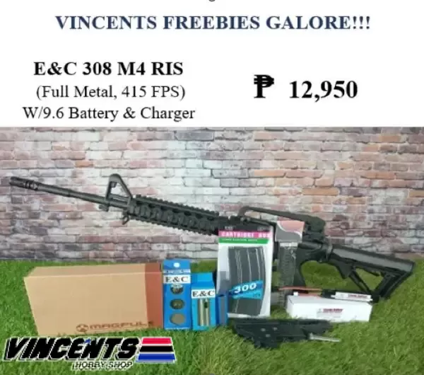 Package Bundles 079 - EC 308 M4 RIS WITH VINCENTS' FREEBIES GALORE • Vincent's Hobby Shop